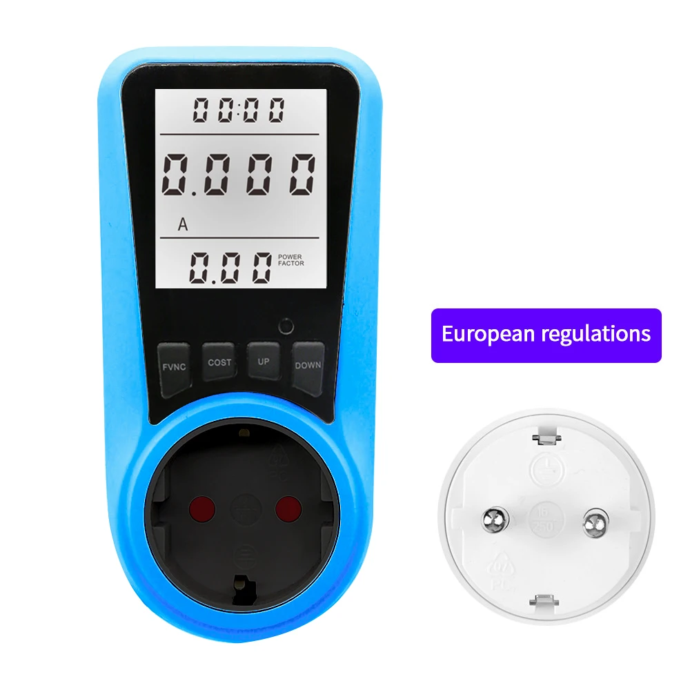 Electricity Wattmeter Digital Current Meter Voltmeter AC Power Meter ...