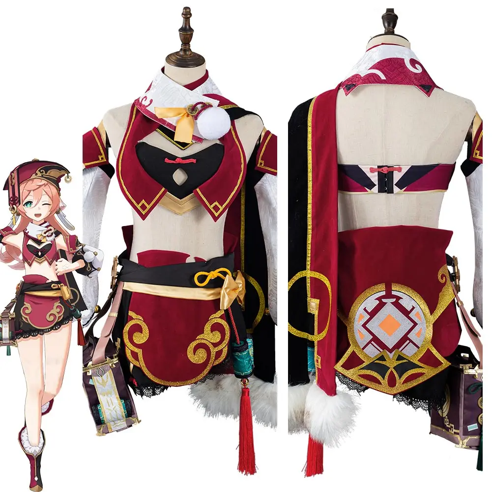 Game Genshin Impact Yan Fei Cosplay Costume - AllCosplay.com
