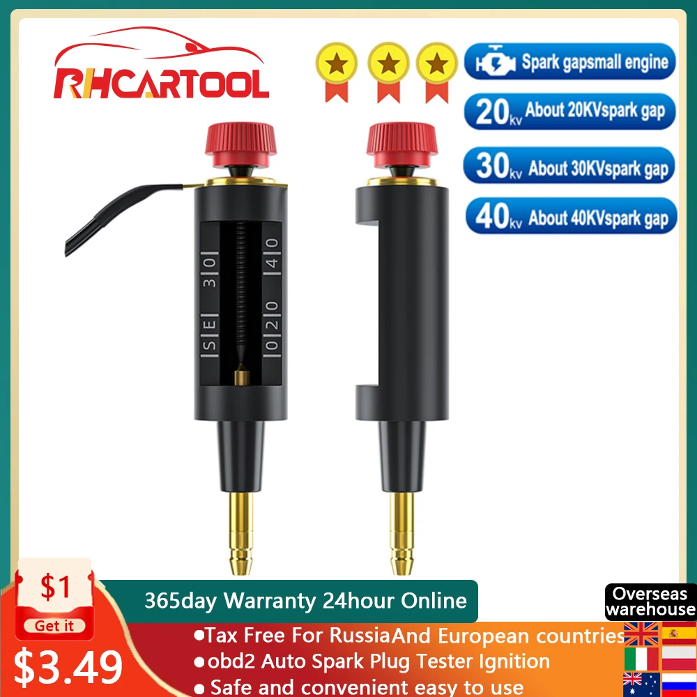 2022 New Spark Plug Tester Wrench Ignition System Coil Engine Tester ...