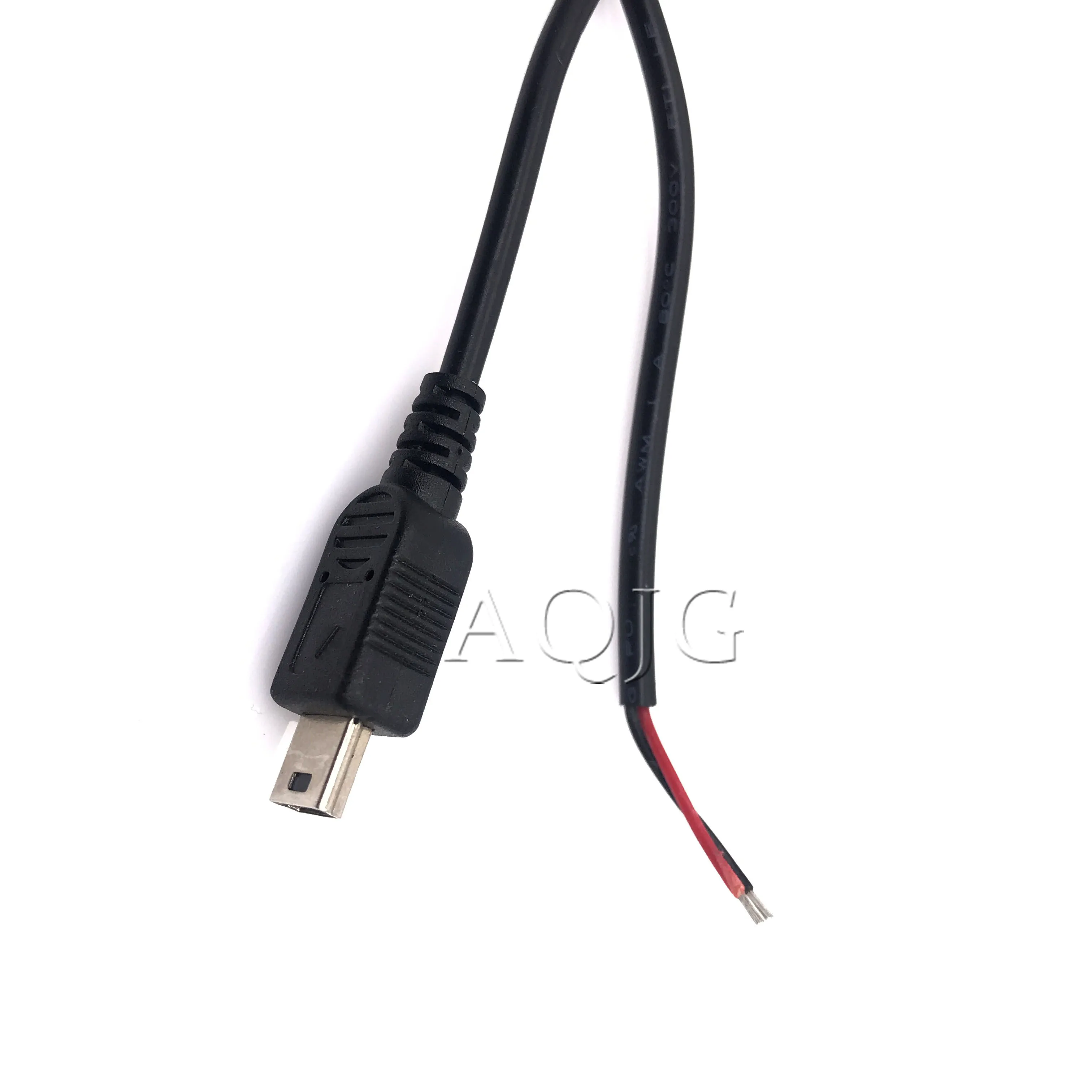 Cabo de alimentação com 2 fios, mini tomada usb macho preta de 70cm ...