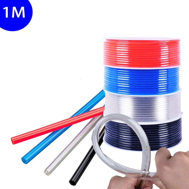 공기 호스 공압 튜브 파이프 PU 호스, 압축기 폴리우레탄 튜브용, 1 미터, 8mm, 6mm, 4mm, 10mm, 12mm, 14mm, 8x5mm, 6x4, 12x8|공압 ...