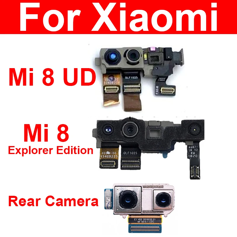 Front-Rear-Main-Camera-lens-For-Xiaomi-Mi8-UD-Mi8-Explorer-Edition-Mi8 ...