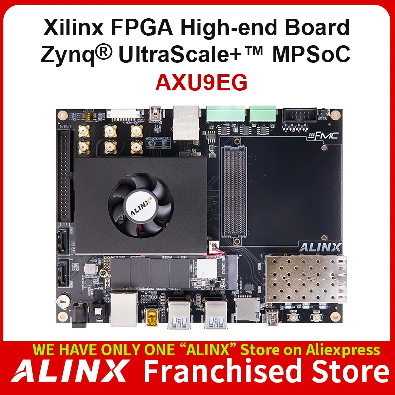 Alinx Axu9eg: Xilinx Zynq Ultrascale+ Mpsoc Zu9eg Fpga Board Fmc Hpc - Demo Board - AliExpress