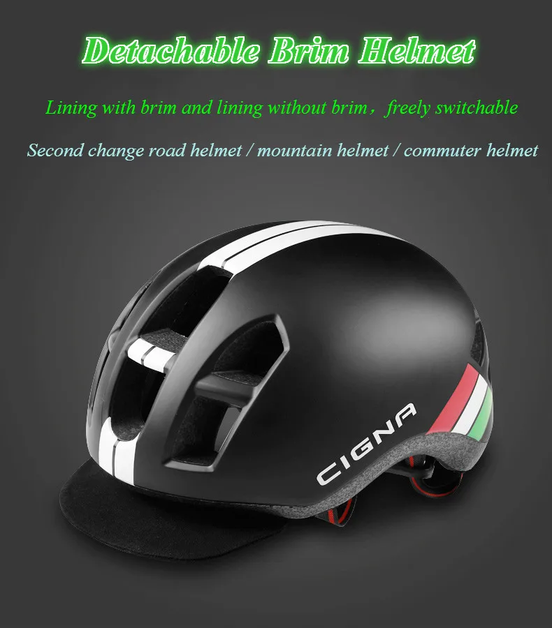 CIGNA city cycling helmet integrated molding process PC+EPS material ...