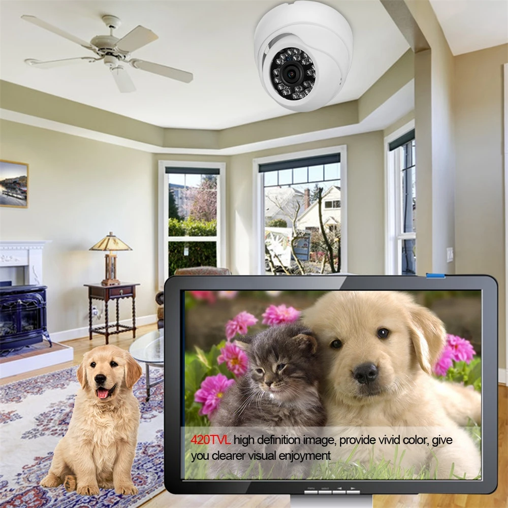 420Tvl 3,6 Mm -Es Infravörös Félteke Ip Kamera Kültéri H.264 Vízálló ...