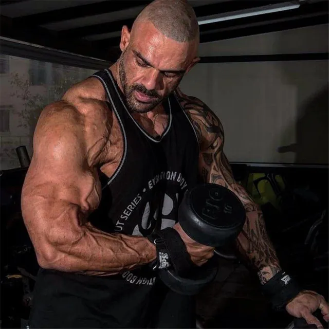 Printed Sleeveless Men's Workout & Bodybuilding Stringers - Men's ...