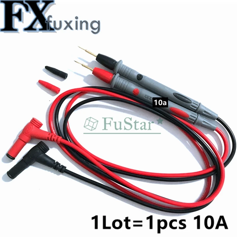 1 Pair Sharp 10a Ammeter Test Cord Multimeter Multi Meter Voltmeter ...