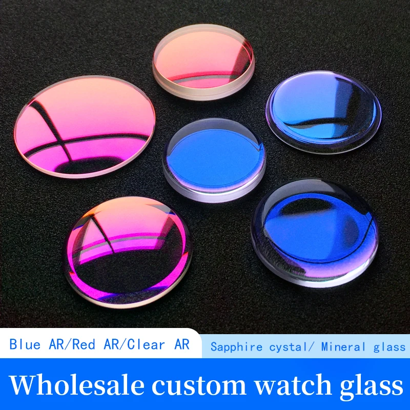 Custom Sapphire Mineral crystal Watch Glass Blue AR Clear Red AR ...