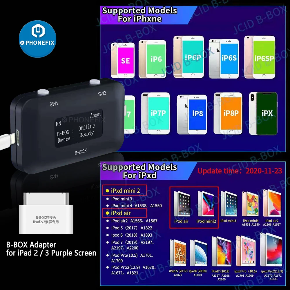 JC-B-BOX-PRO-DFU-Tool-Window-DCSD-Cable-For-IOS-A7-A11-Enter-Purple ...