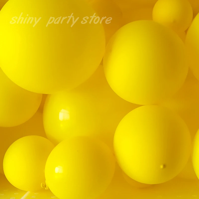 Yellow-Latex-Balloons-Matte-Colorful-Air-Balls-Inflatable-Wedding-Parti ...