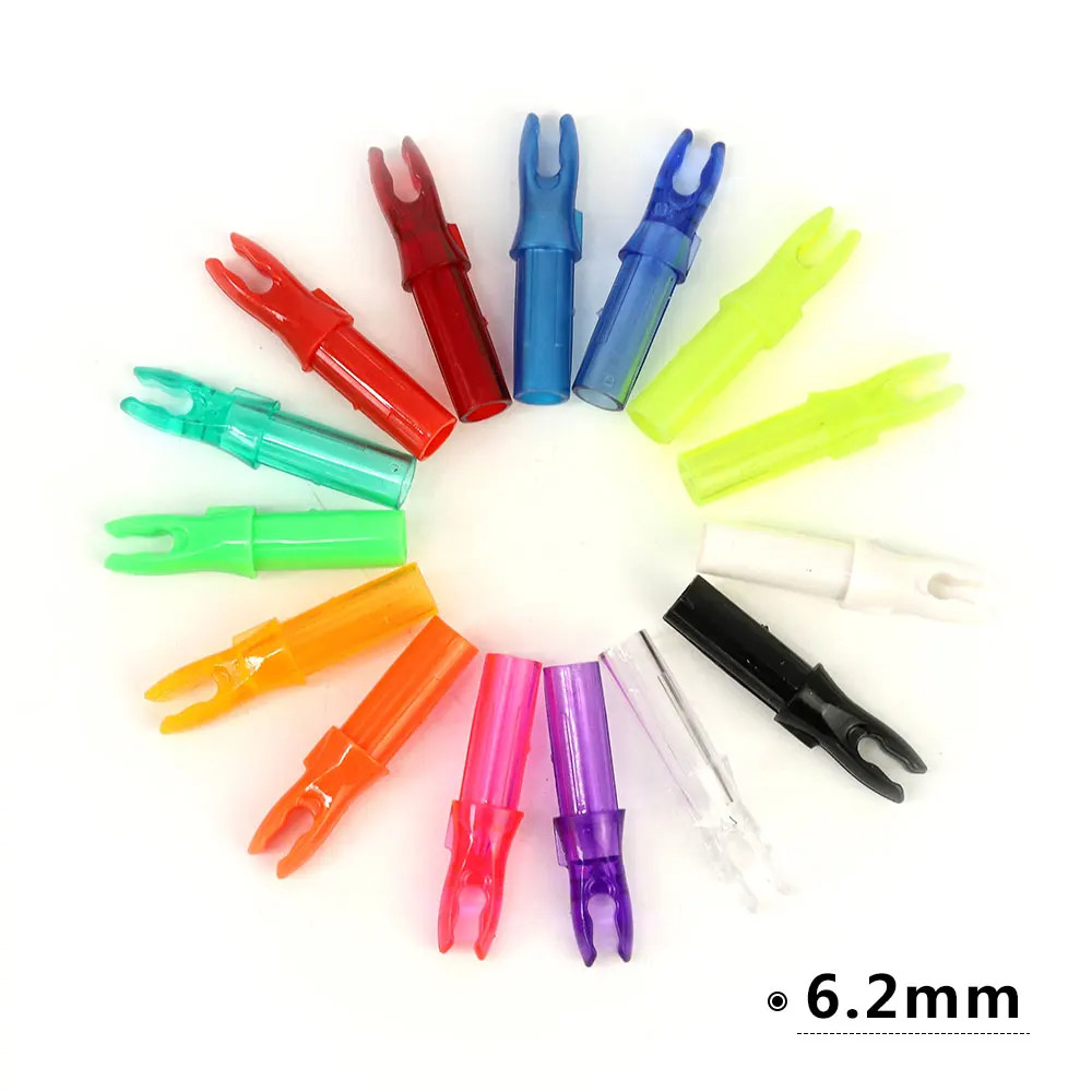 60pcs 10 Color Arrow Nocks Internal For Archery Carbon Fiberglass Arrow ...