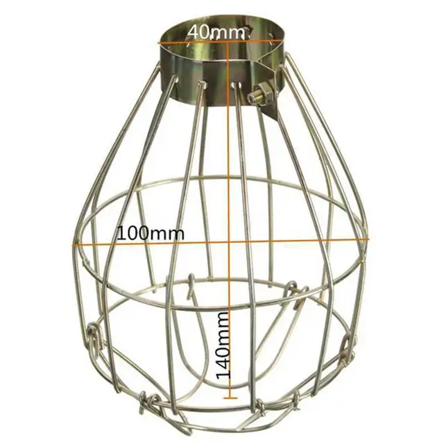 Light Bulb Cage Protector Metal Mesh Reptile Heat Lamp Guard Cage Bulb