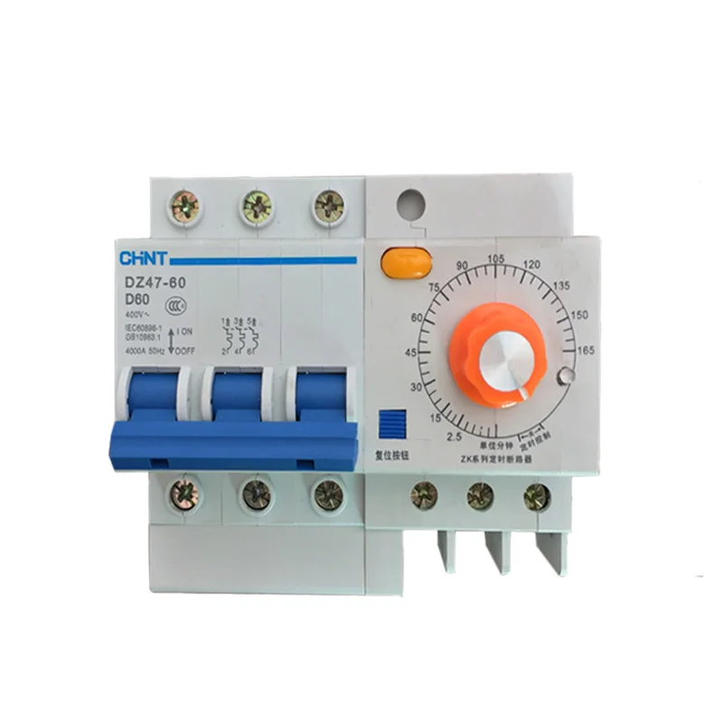 3 Phase 3 Wire 380v Circuit Breaker With Timer Function 16a,32a,60a 0 ...