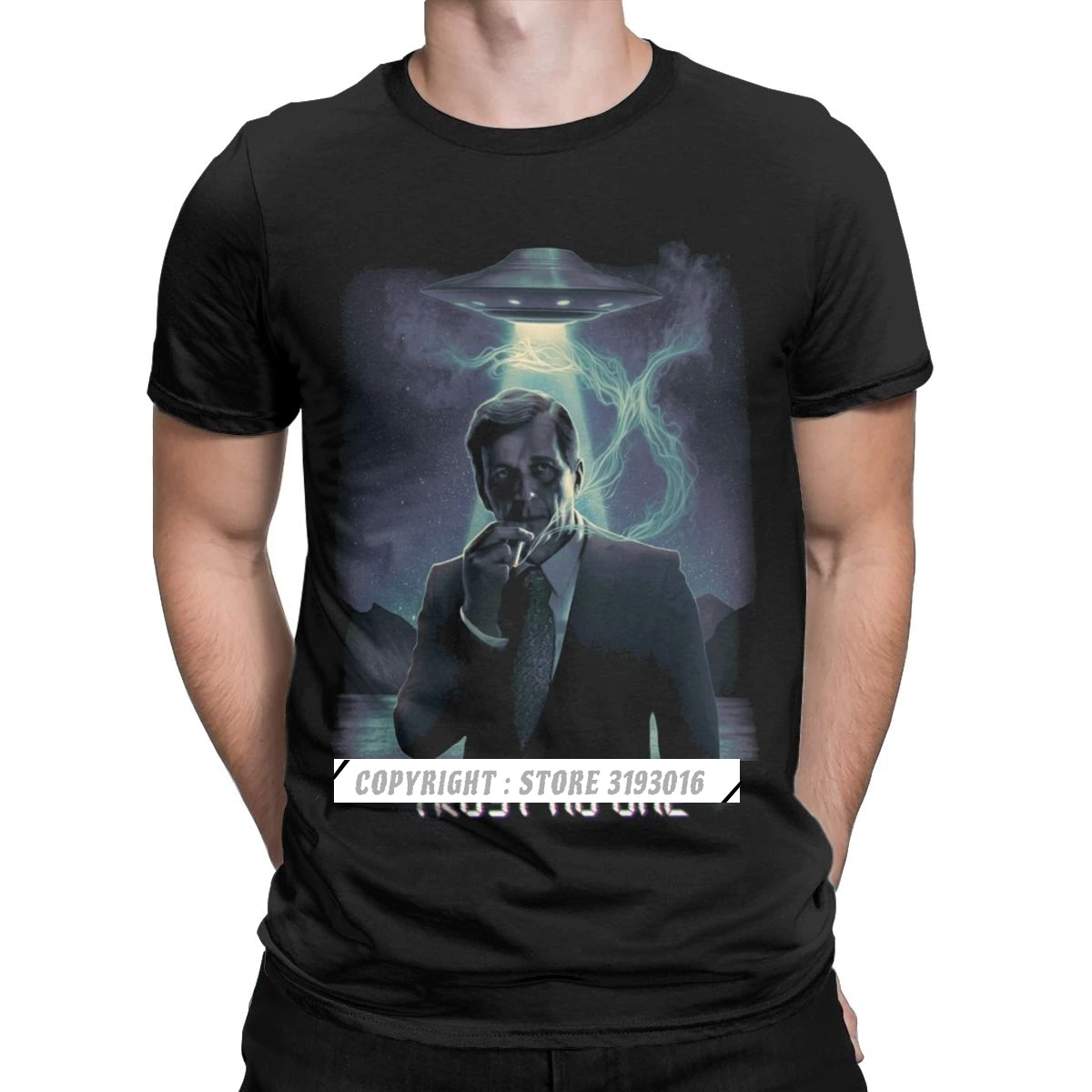 Fashion Graphic Tshirts Mens Cigarette Smoking T-Shirt The X Files ...