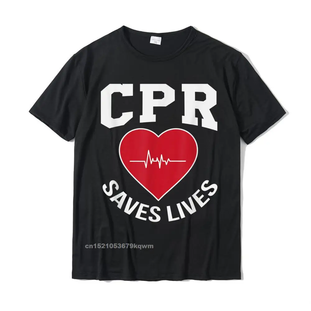 CPR-Saves-Lives-Design-EMS-Gift-Paramedic-EMT-Nurse-T-Shirt-Fitted-Male ...