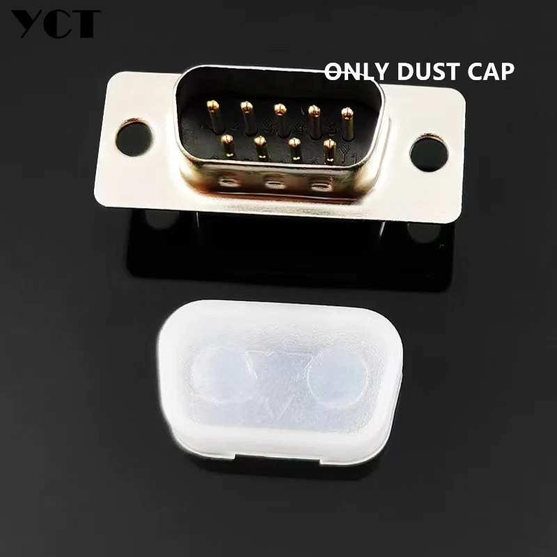 100pcs dust cap DB9P male 9pin VGA male computer serial port parallel ...