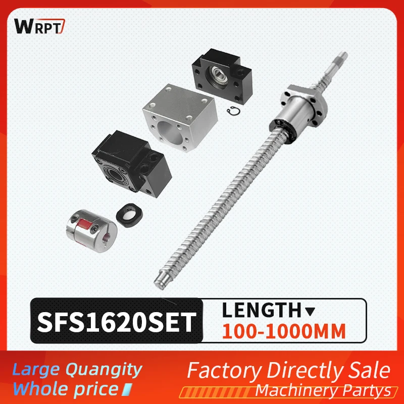 CNC-SFS1620-Ball-Screw-Length-100-1000mm-SFS-Silent-Nut-BKBF-EKEF ...
