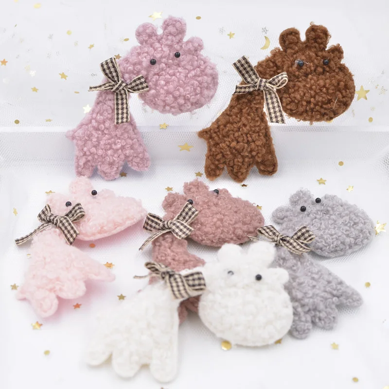 Appliques Clothes Rhinestones | Teddy Patch Kawaii | Plush Appliques ...