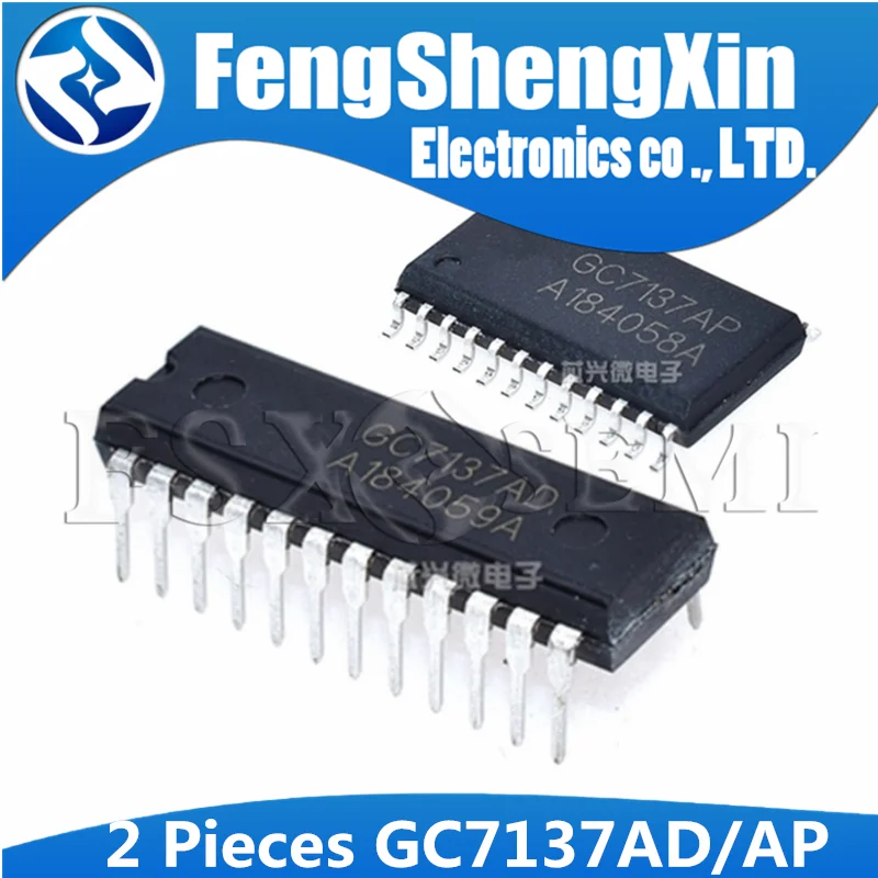 2pcs GC7137AD DIP-24 CC7137AD DIP GC7137 GC7137AP SOP-24 Three half LED ...