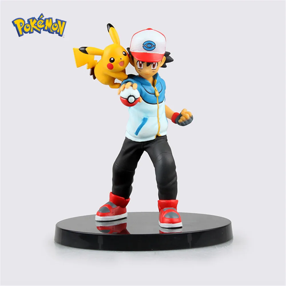 Game Pokemon Anime Figures Ash Ketchum Pikachu Cute Toys For Kids ...