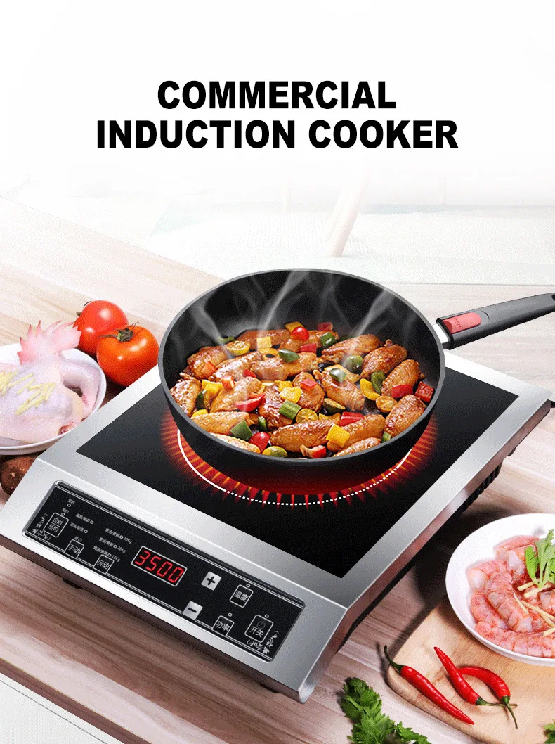Induction Cooker 3500w Electric Stove Commercial Panel Cooking Unit ...