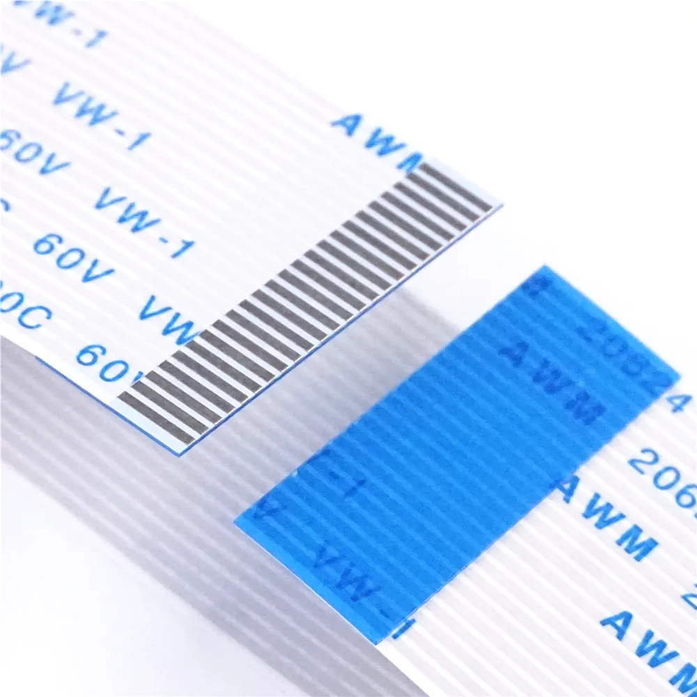 2 Pcs Fpc Ffc Jumper Flexible Flat Cable 24 Pin 0.8 Mm Pitch Reverse ...