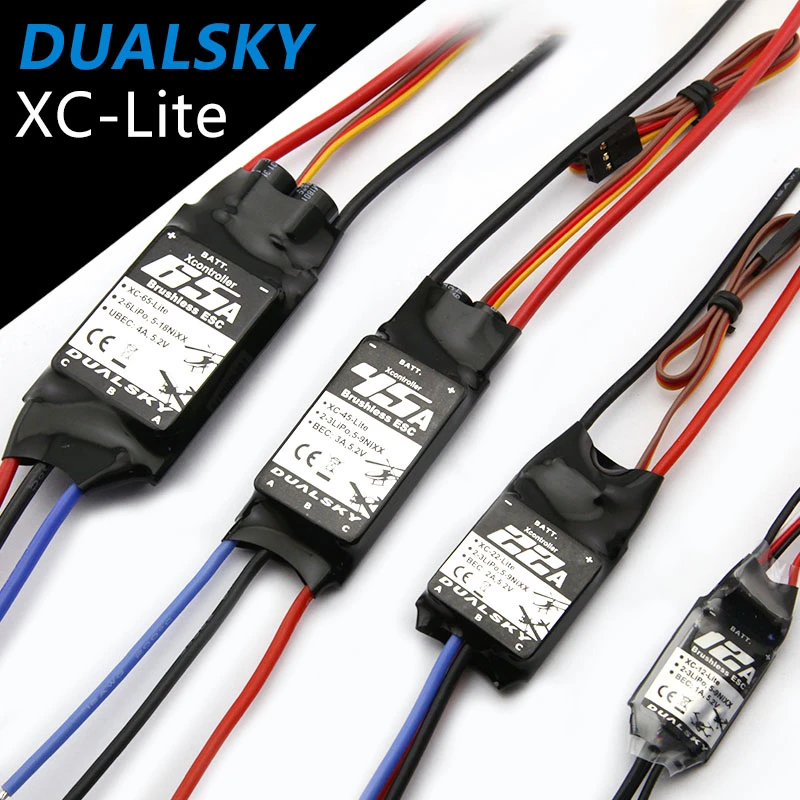 Dualsky Xc-lite 12a/22a/45a/65a Brushless High Performance Esc For ...