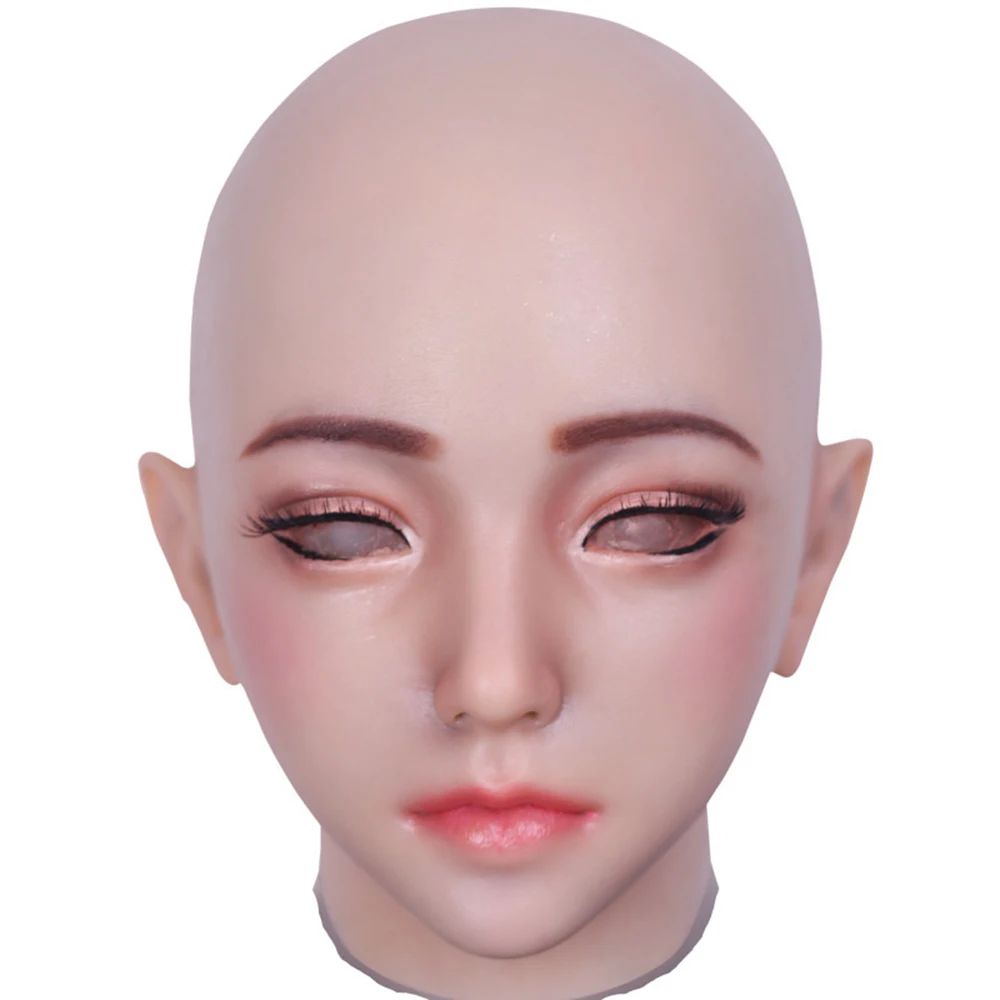 Artificial Realistic Fake Silicone Girl Face Human Skin For ...