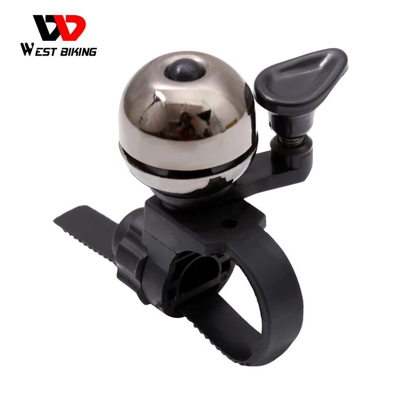 WEST BIKING Ultralight Bike Bell Copper Sound Handlebar Riding Safe ...