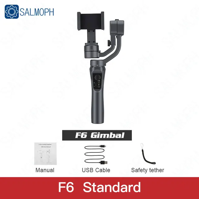 S5B / F6 3 Axis Gimbal Handheld Stabilizer Cellphone Action Camera ...