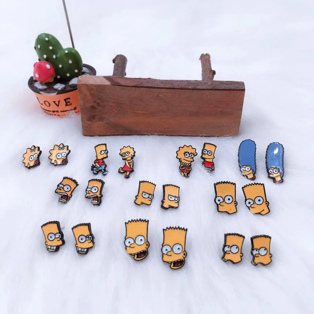 The Simpsons Cartoon Earrings For Women - KawaiiMerch.com