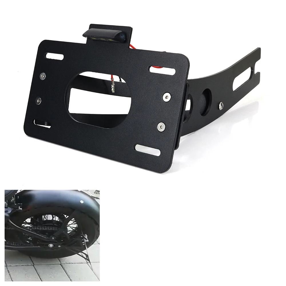 Side-License-Plate-Holder-Fit-for-Honda-Shadow-VT-600-C-1988-2000-Side ...