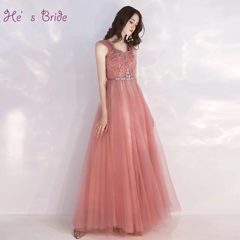 He's Bride Vestido De Noche De Color caramelo para mujer, Vestido ...