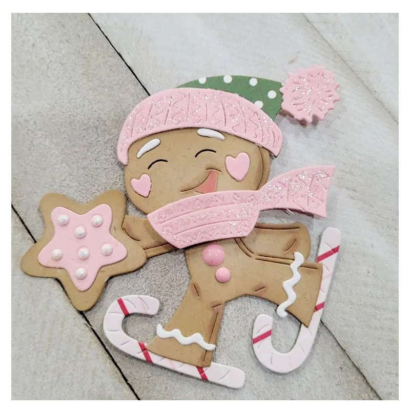 Metal Cutting Dies Ginger Skating Die Cut For Card Making DIY ...
