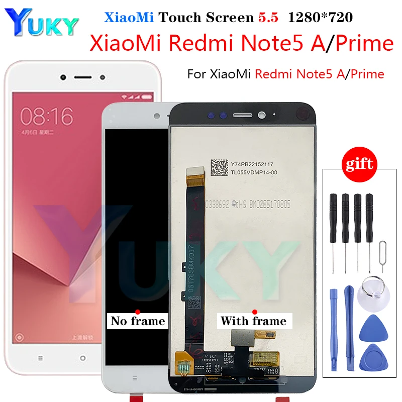 For Xiaomi Redmi Note 5A MDG6 / Redmi Note 5A Prime MDG6S LCD Display + Touch Screen Digitizer ...