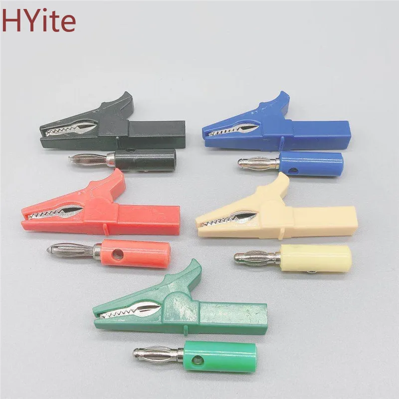 55MM Alligator clip + BANANA PLUG, test probe with 4mm Banana Plug ...