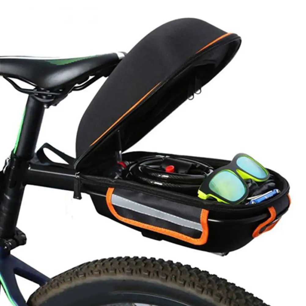 Hard-Shell-Bicycle-Rear-Shelf-Bag-Bike-Saddle-Tail-Pack-Quick-release ...