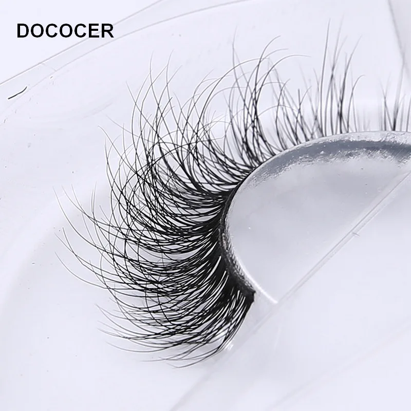 3D Mink Eyelash Real Mink Eyelashes Handmade Crossing Lashes Individual ...