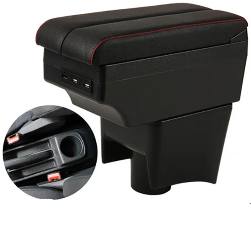 For-VW-Volkswagen-Polo-armrest-box-car-center-console-modification ...