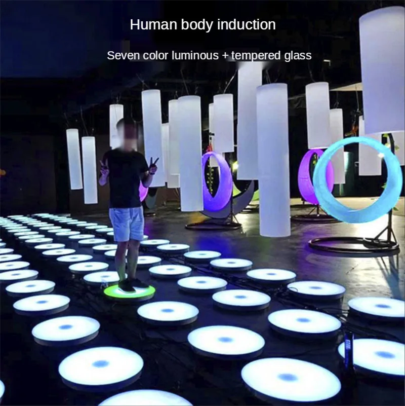 LED-Light-Floor-Lights-Outdoor-Round-Underground-Light-Square-Game ...