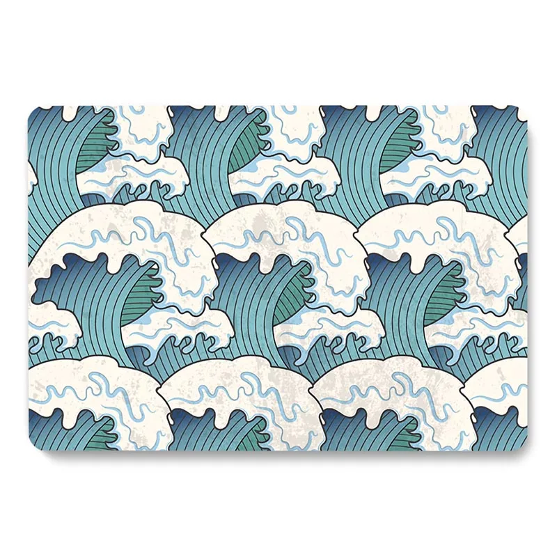 Ukiyoe Sea Waves Pattern Laptop Case For Apple MacBook Pro Retina Air ...