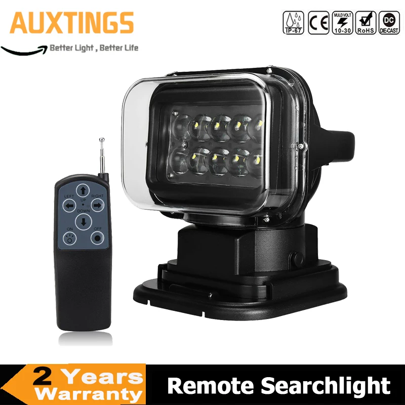 50W-360-Degree-Remote-control-LED-Searchlight-Rotate-Spotlight-Light ...