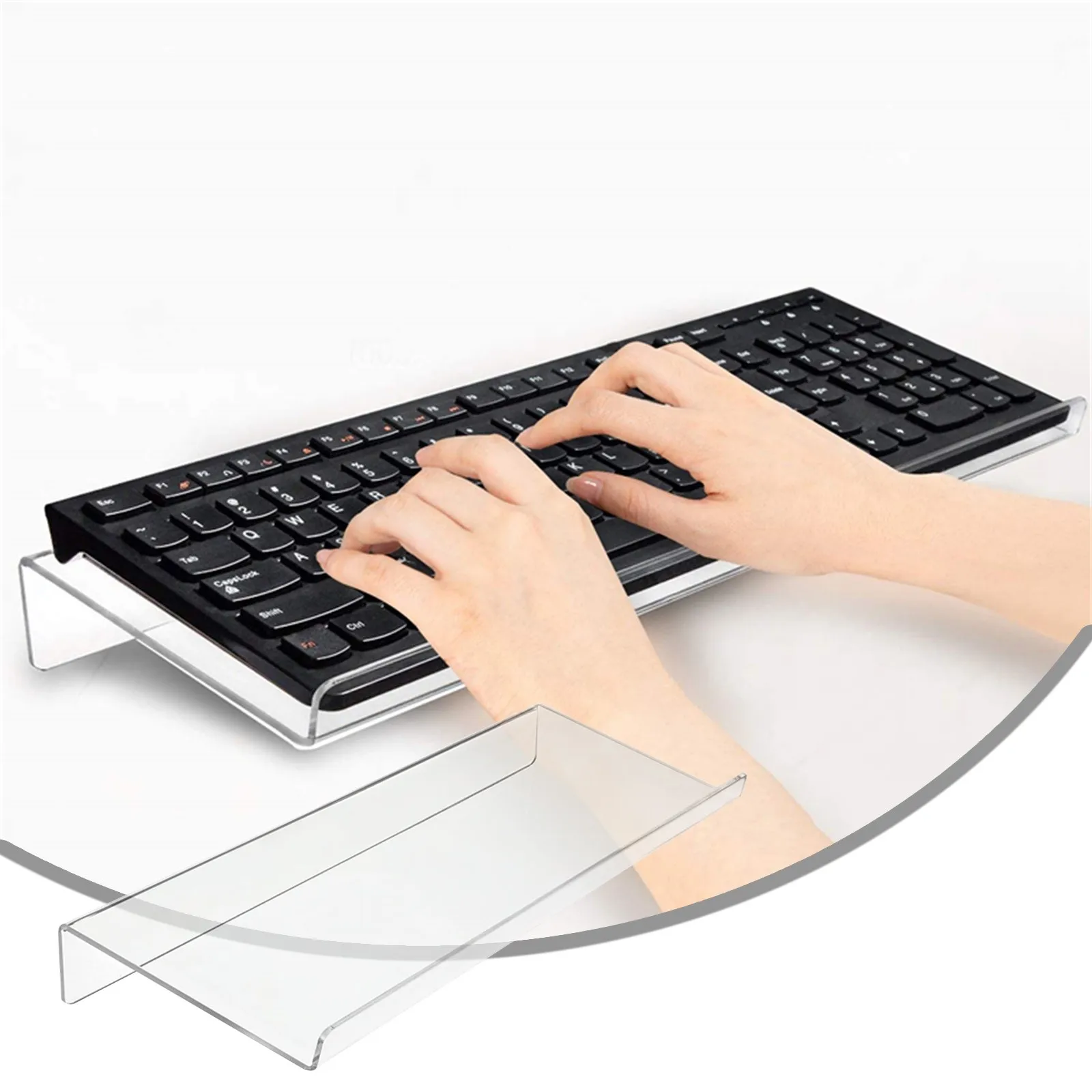 Support ergonomique inclinable pour clavier d'ordinateur, en acrylique ...