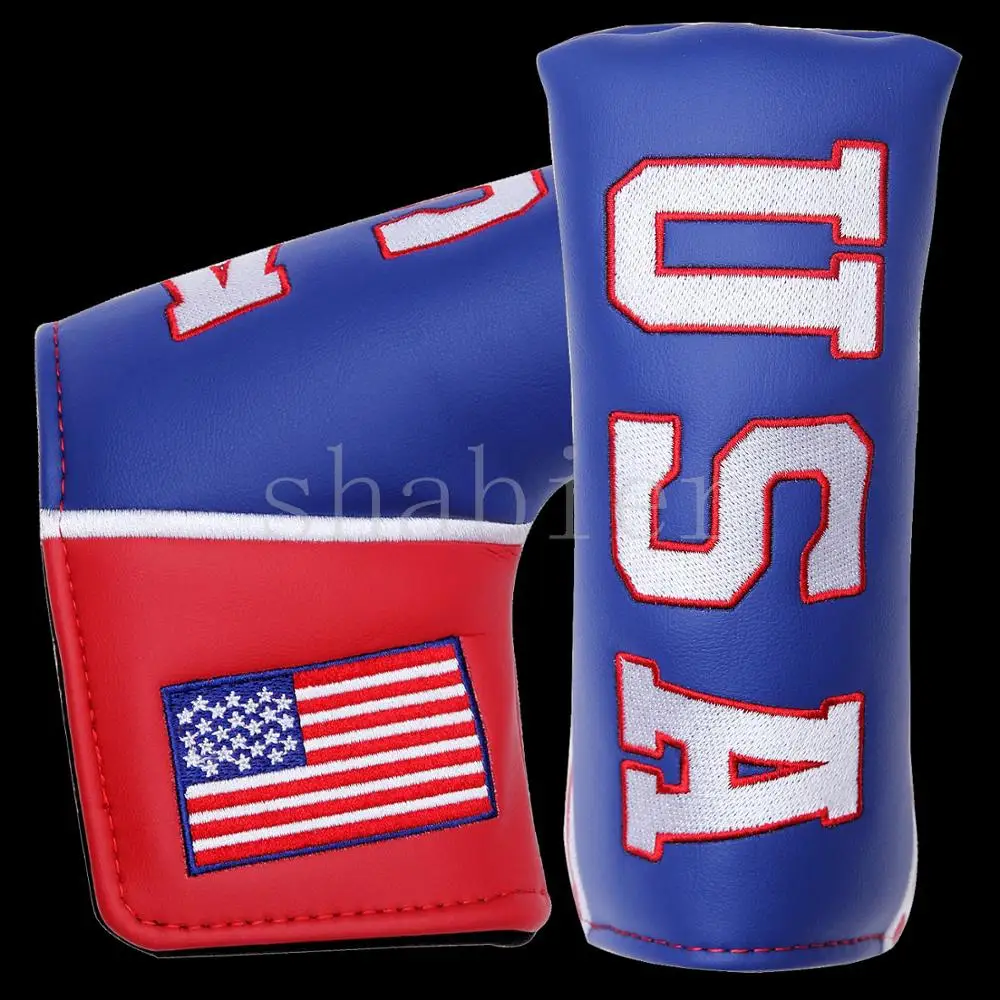 USA Flag Leather Golf Putter Covers for Blade Putter – HeadcoversOnline.com