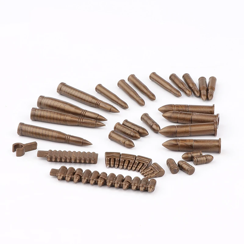 WW2 Military Building Blocks Weapons Guns Army Arm Machine Bullet Chain ...