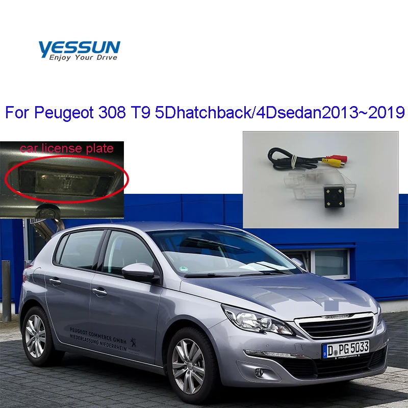 Yessun-Rear-View-Camera-For-Peugeot-308-T9-2013-2014-2015-2016-2017 ...