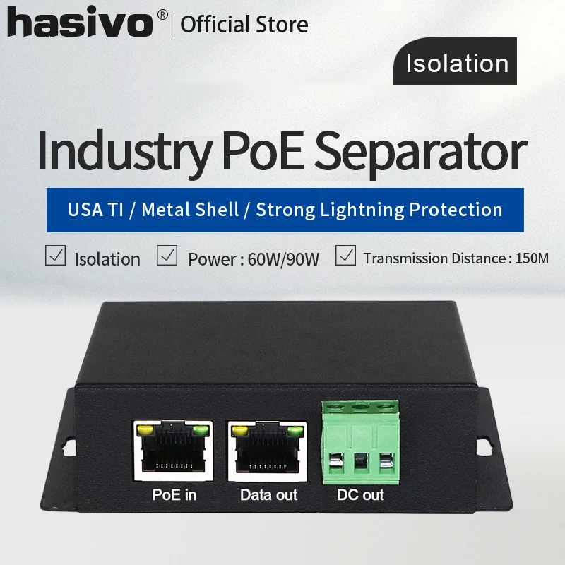 Industrial-Isolated-PoE-Gigabit-Spliter-High-Power-90W-12V-Output ...