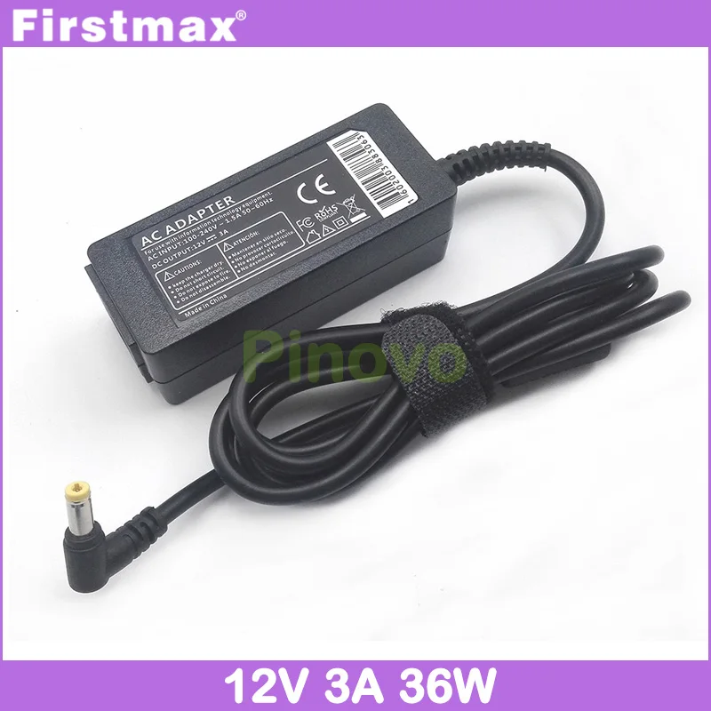AC Adapter 12V 3A 36W laptop charger for Gigabyte M1000 M1005 M1022 ...