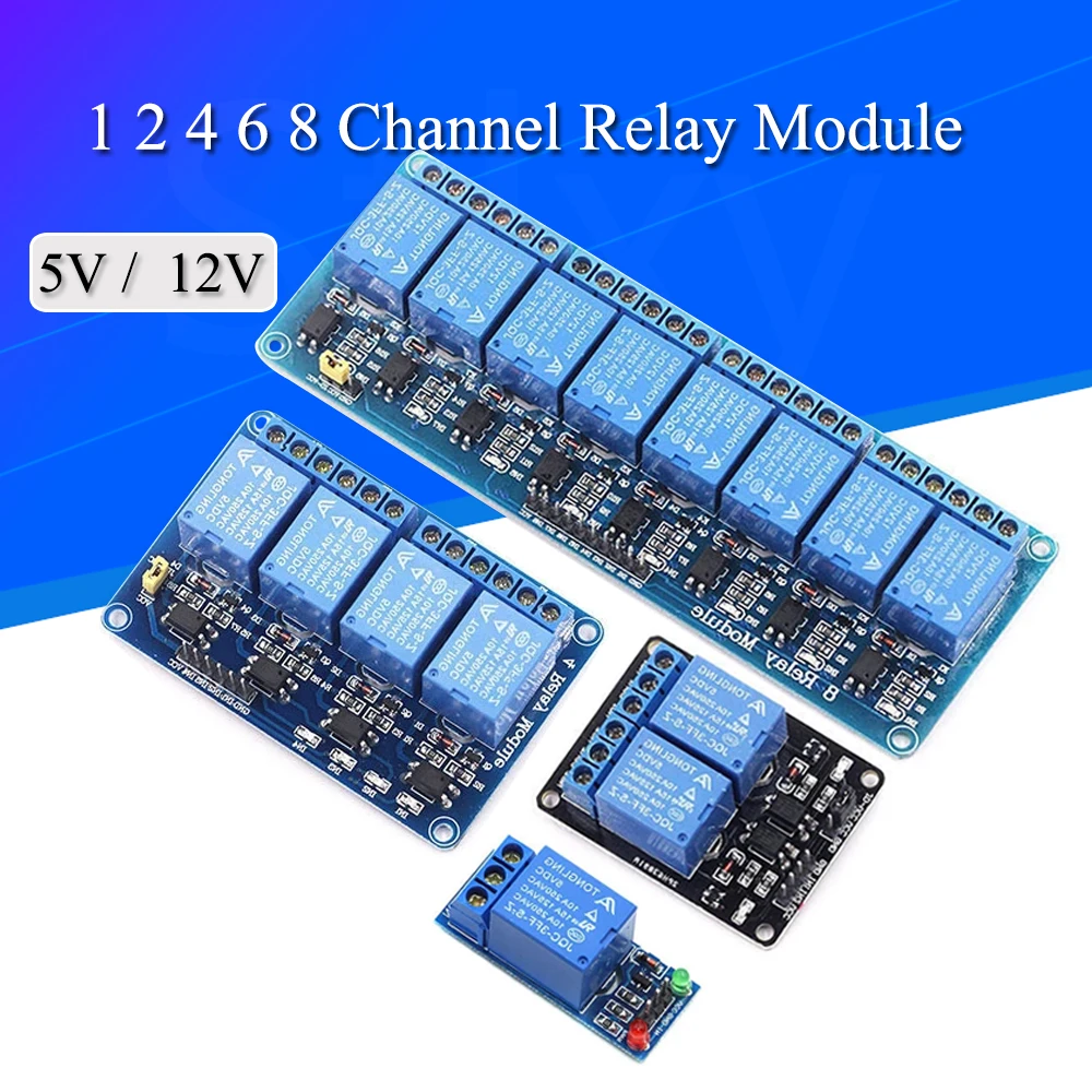 5-12-24V-1-2-4-6-8-Relay-Module-8-channels-with-optocoupler-relay ...