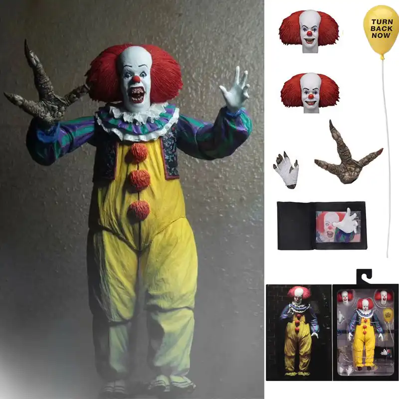 7inch NEW NECA IT Pennywise Joker 1990 old version Clown Action Figure ...